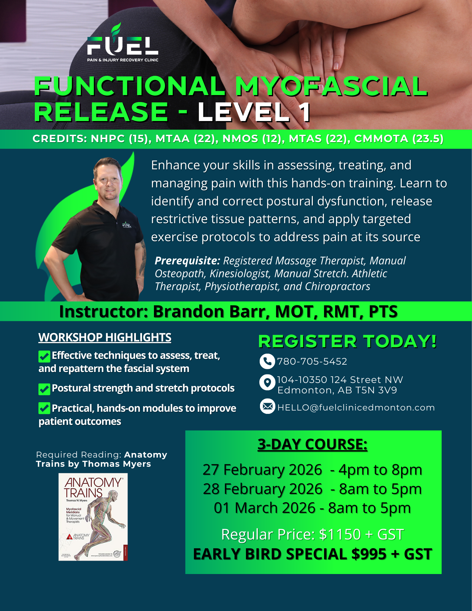 Functional Myofascial Release Therapy – Level 1 – CMMOTA.com